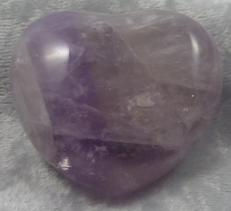 Amethyst 45mm Puff Heart