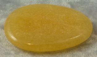 Orange Calcite Worry Stone
